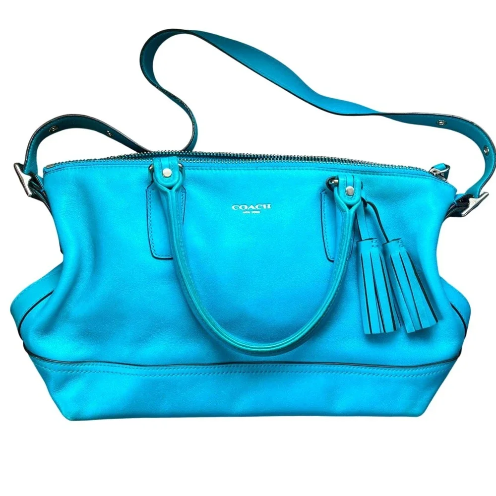 Coach | Bags | Coach Legacy Molly Satchel 2132 Robins Egg Blue ...